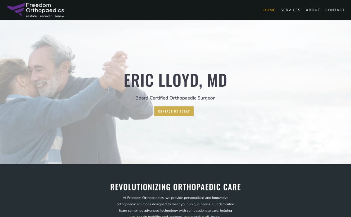 Freedom Orthopaedics - Smart Monkey Web Works